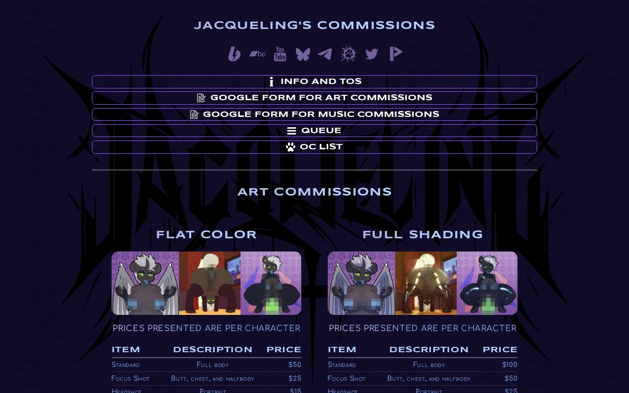 Jacqueling Commissions